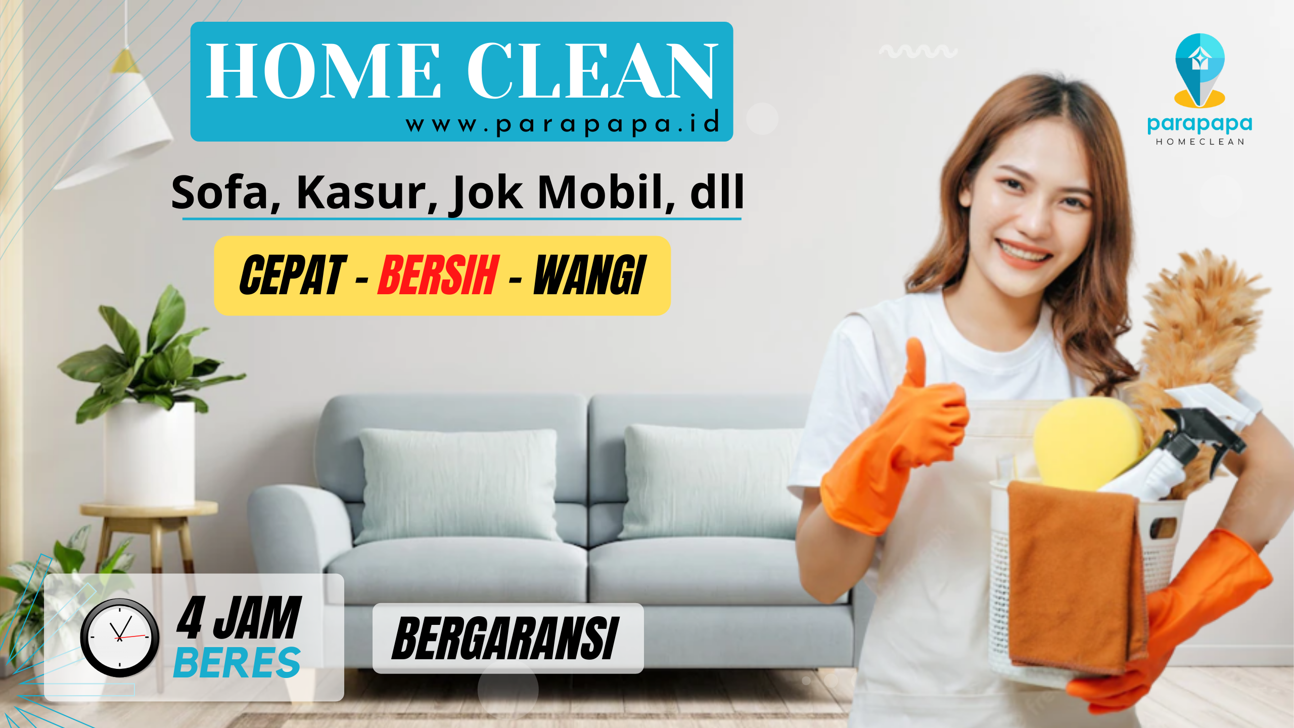 Parapapa Homeclean – Jasa Kebersihan Rumah Vaccum Hydroclean Cuci Kasur ...